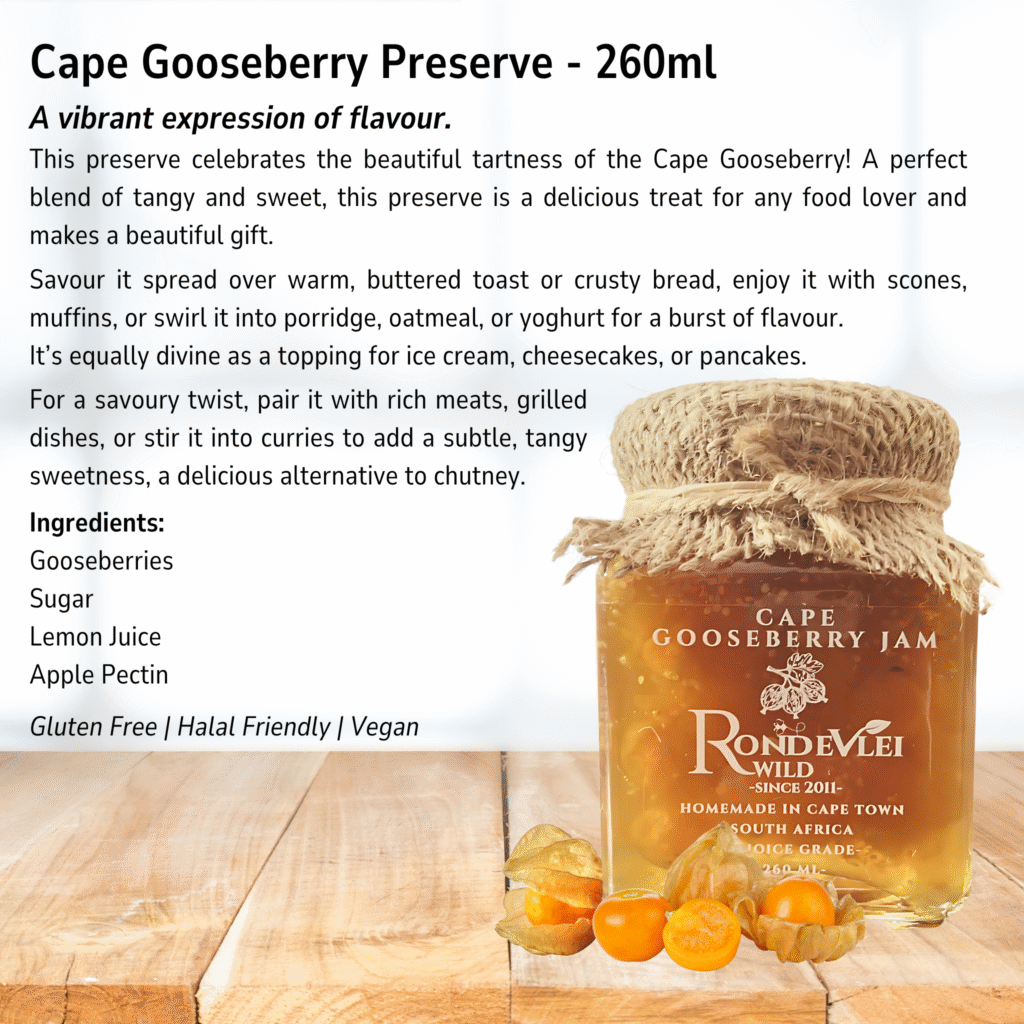 Cape Gooseberry Preserve 260ml – Rondevlei Wild